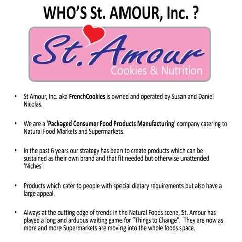 St amour products brochure 2015 | PPT
