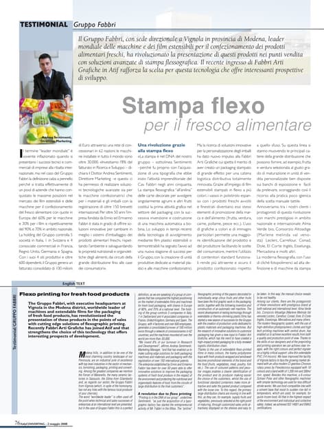 Soluzioni integrate per il packaging alimentare | PDF