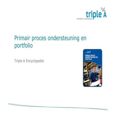 Standaardpresentatie primair proces ondersteuning en portfolio | PPT
