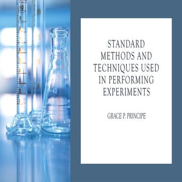 Standard Laboratory Methods and Techniques | PPTX