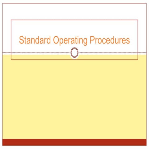 Standard operating-procedures | PPTX