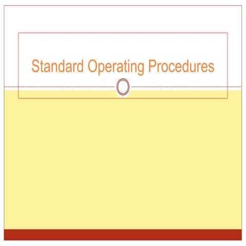 Standard operating-procedures-Basic | PPTX