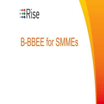 Rise meet up B-BBEE presentation | PPTX