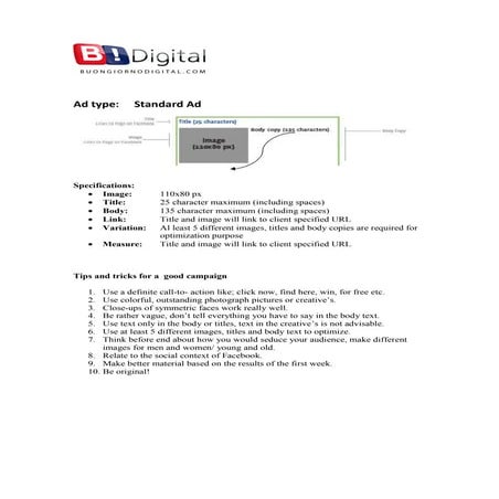 Standard ad specs facebook | PDF