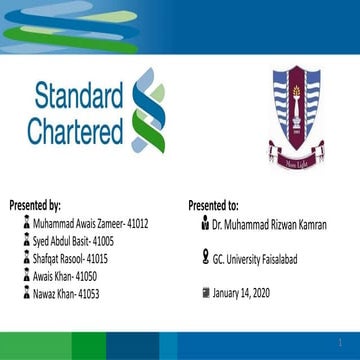 Standard Charted LC slideshares | PPTX
