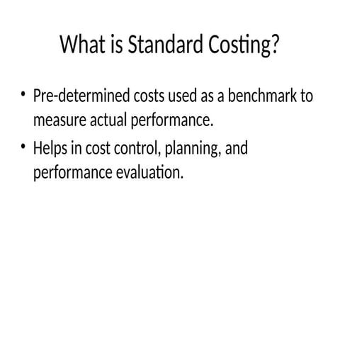Standard_Costing for management accounting students | PPT
