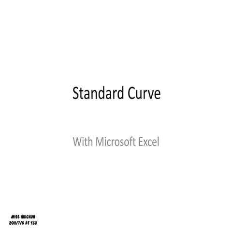 Standard curve | PPTX