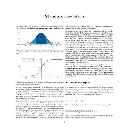 Standard deviation | PDF