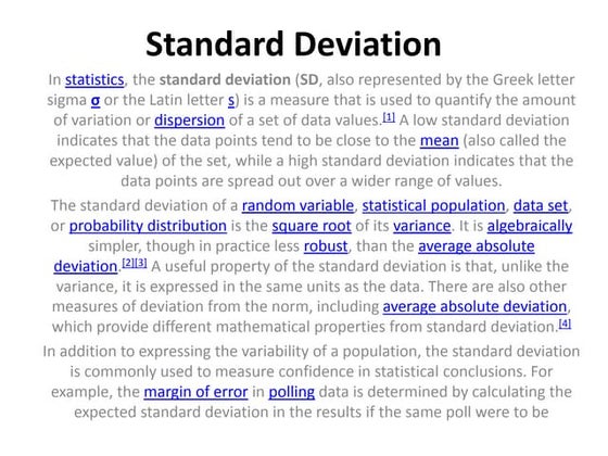 Standard deviation | PDF