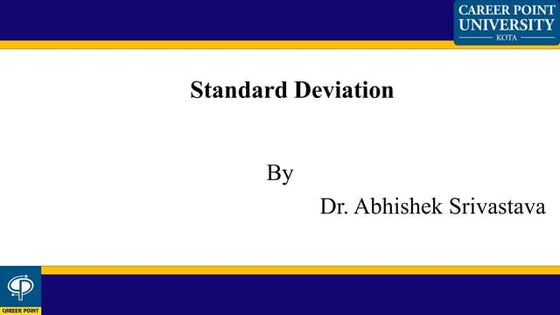 Standard deviation | PPTX | Physics | Science