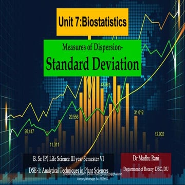 Unit 7 Biostatistics Standard Deviation Pdf