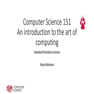 CS 151 Standard deviation lecture | PPT