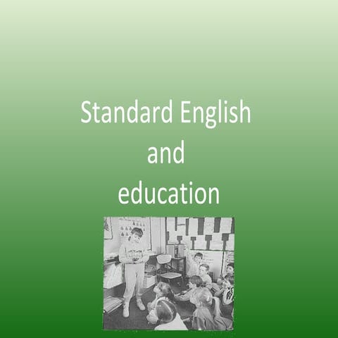 Standard english | PPT