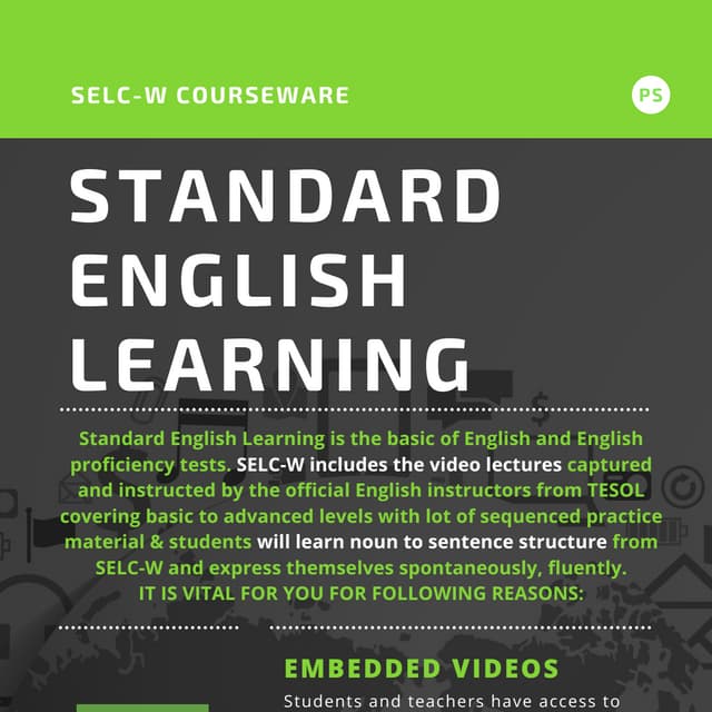 Standard English Learning Courseware. | PDF