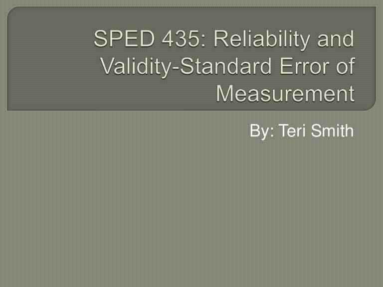 Standard Error Of Measurement standard-error-of-measurement