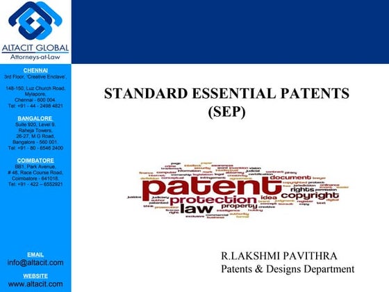 Standard essential patents | PPT