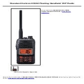 Standard horizon hx290 floating handheld vhf radio