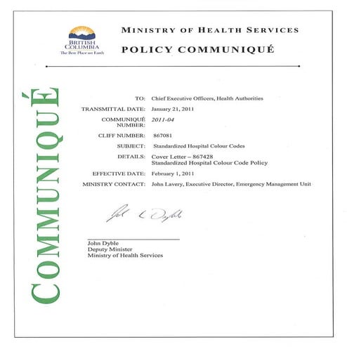 Standardized hospital-colour-codes | PDF