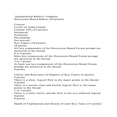 PADM 620Discussion Board Forum Grading RubricCriteriaLevels .docx