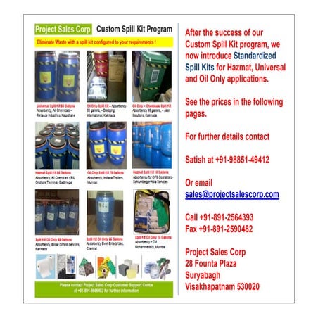 Standardized Spill Kits | PDF