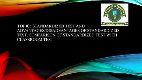 Test and its definition | PPTX
