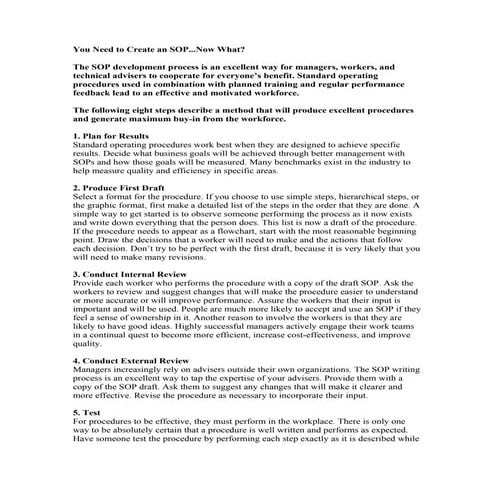 Standard Operating Procedure For Hotels | DOC