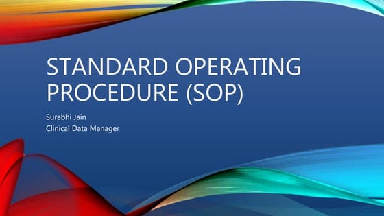 Standard operating procedure (sop) | PPT
