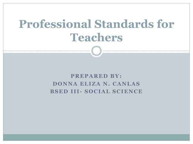 Philippine Professional Standards for Teachers | PPTX