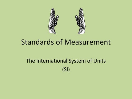 Units and measurements - Basic SI units | PPTX | Physics | Science