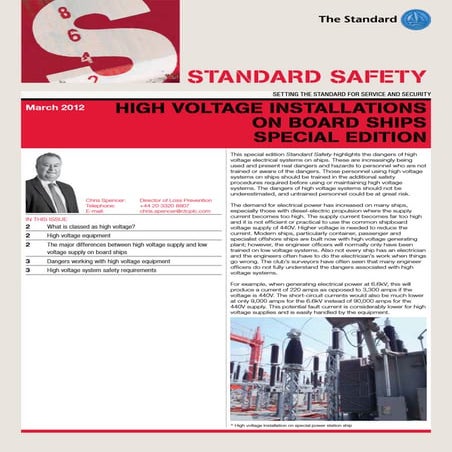 CODE OF PRACTICE FOR SAFE WORKING ON LOW VOLTAGE SYSTEMS Rev 3 | PDF