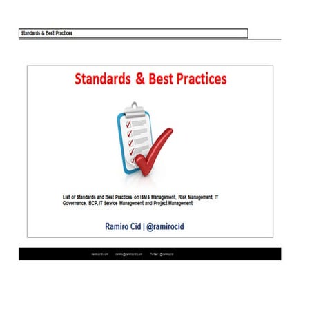Standards and best practices | PDF