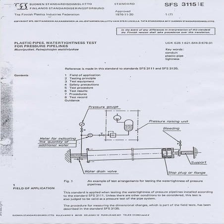 Standard sfs for site test butt fusion welding | PDF