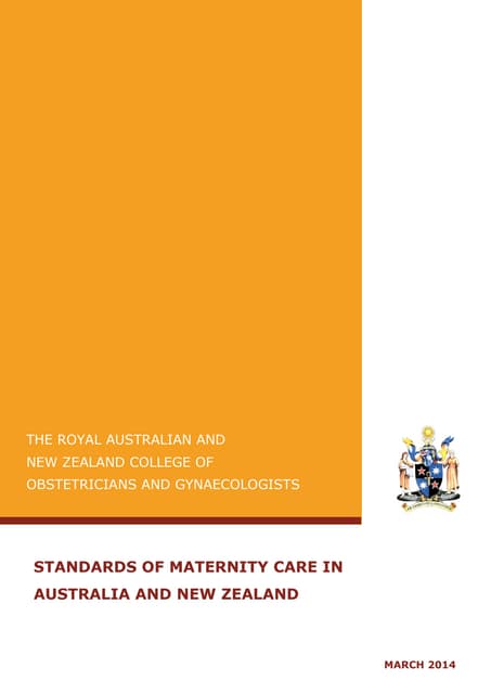 Standard Operating Procedures for Obstetric and Midwifery services | DOCX