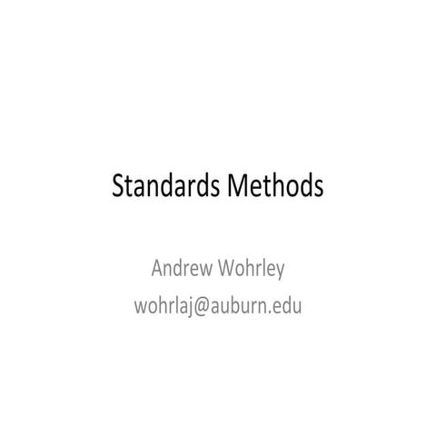 Standardsmethods | PPT