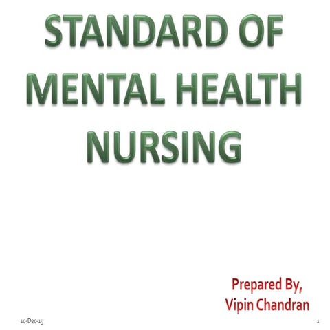 Standards of mhn | PPTX