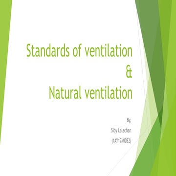 Standards of ventilation & Natural Ventilation | PPTX