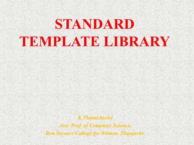 Templates in c++ | PPTX