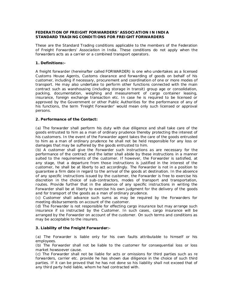 Standard Trading Conditions standard-trading-conditions