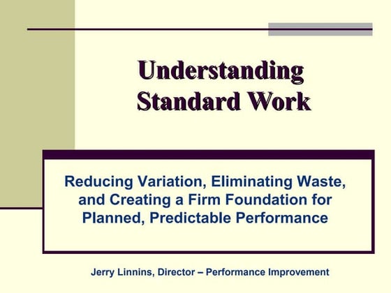 Timwoods- Lean Manufacturing | PPT
