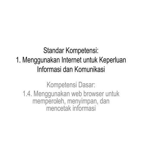 Standar kompetensi1 kd1.4 | PPT