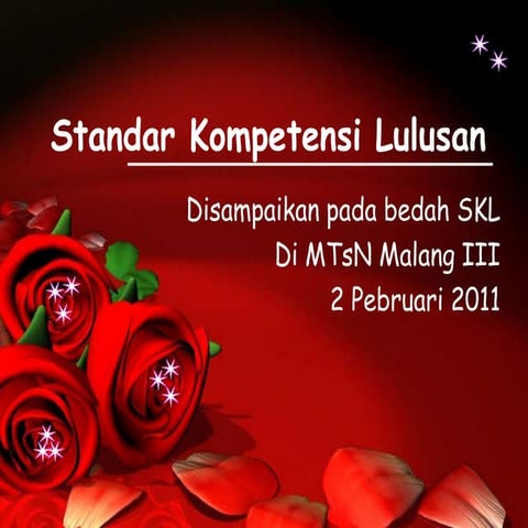 Standar kompetensi lulusan | PPTX