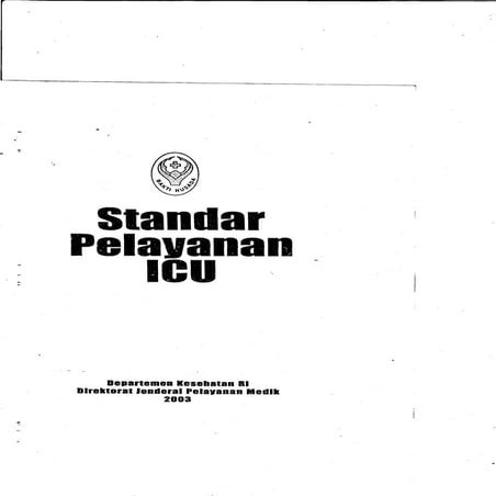 Standar pelayanan icu | PDF