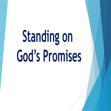 Standing on God's Promises every now and then | PPTX