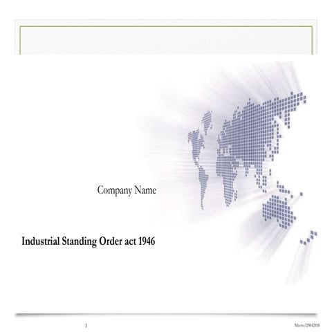 Standing order new final | PPTX