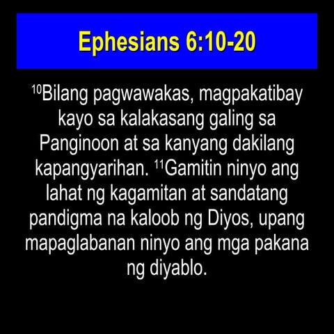 Standing Strong Sermon 3 (Tagalog) | PPT