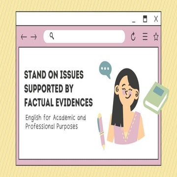 Stand on Issues supported by Factual Evidences.pdf