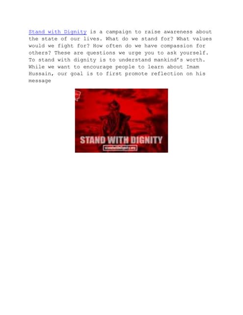 Hussain standwithdignity | PDF