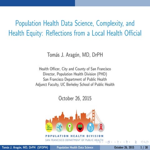 Population Health Data Science, Complexity, and Health Equity ...