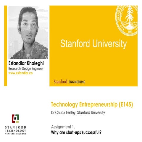 Technology Entrepreneurship (Stanford University) - Successful Startup ...