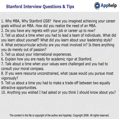 Columbia interview Questions | PPT